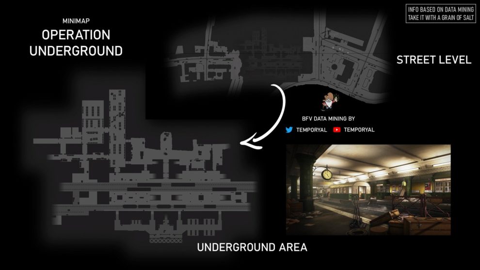 Battlefield V: Screenshot der Minimap von Operation Underground geleakt