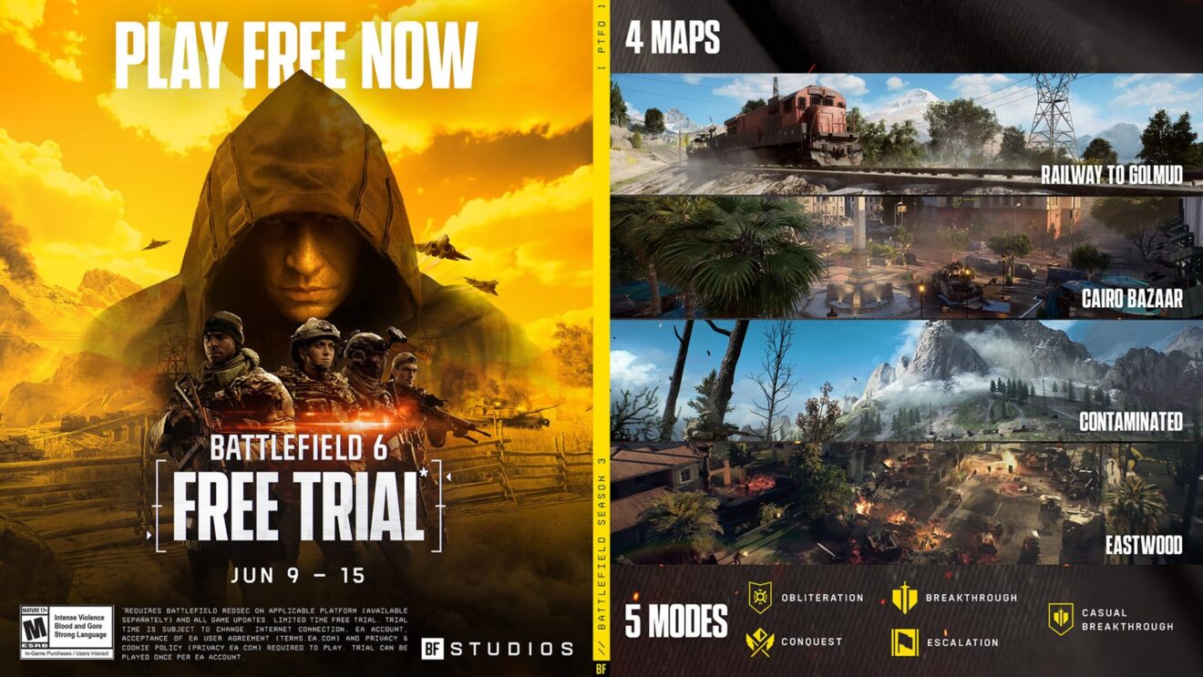Battlefield 6 Kostenlose Testversion (Free Trial) startet am 09. Juni